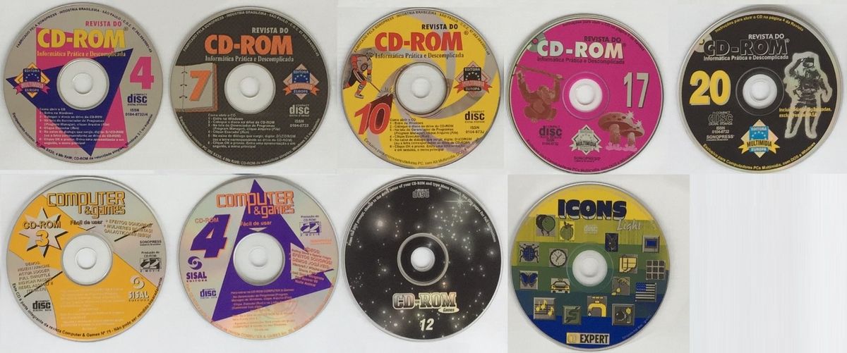 Lote com 09 Cds de Jogos Clipart para Pc Computador Anos 90 | Item Info ...