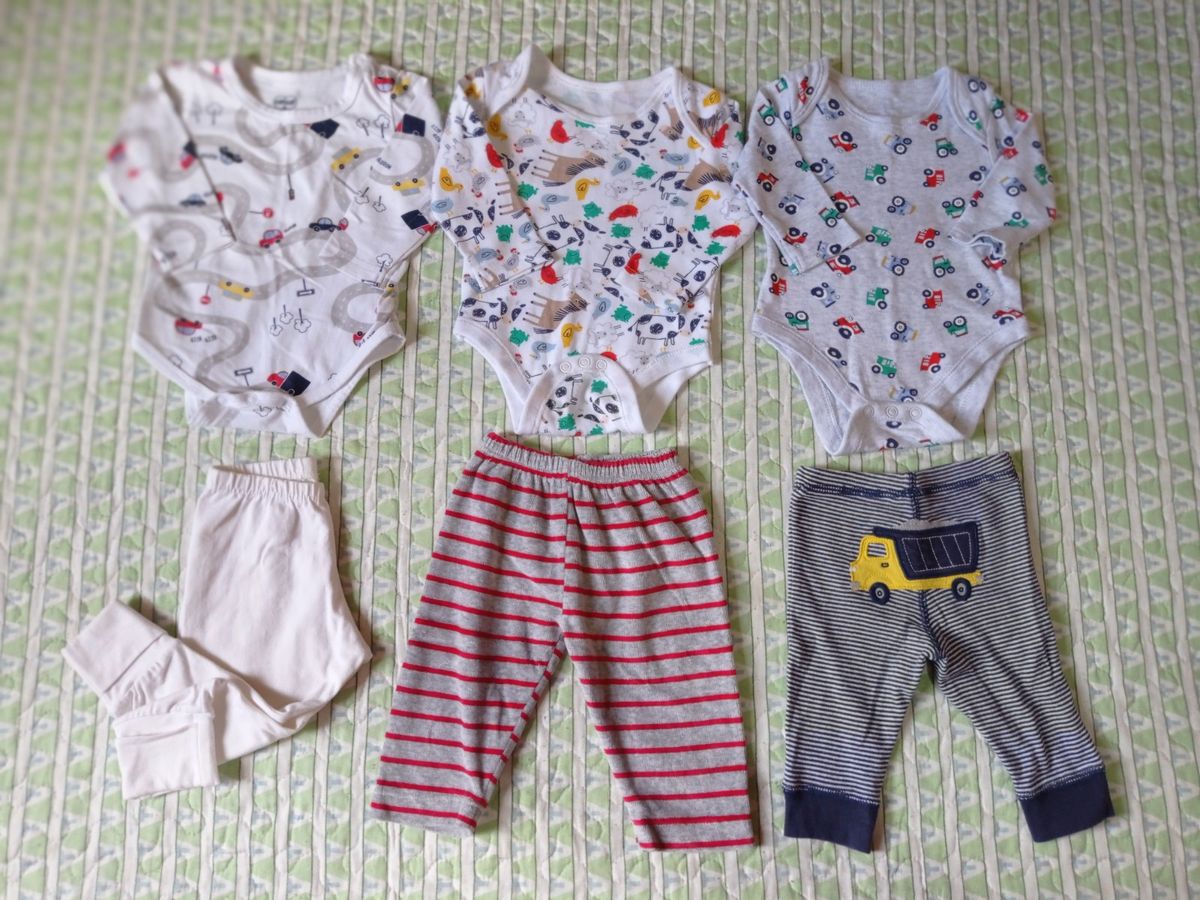 Lote De Roupinhas De Bebê Para Menino Tamanho Pb Mb 3 A 6 Meses Desapego Roupa Infantil