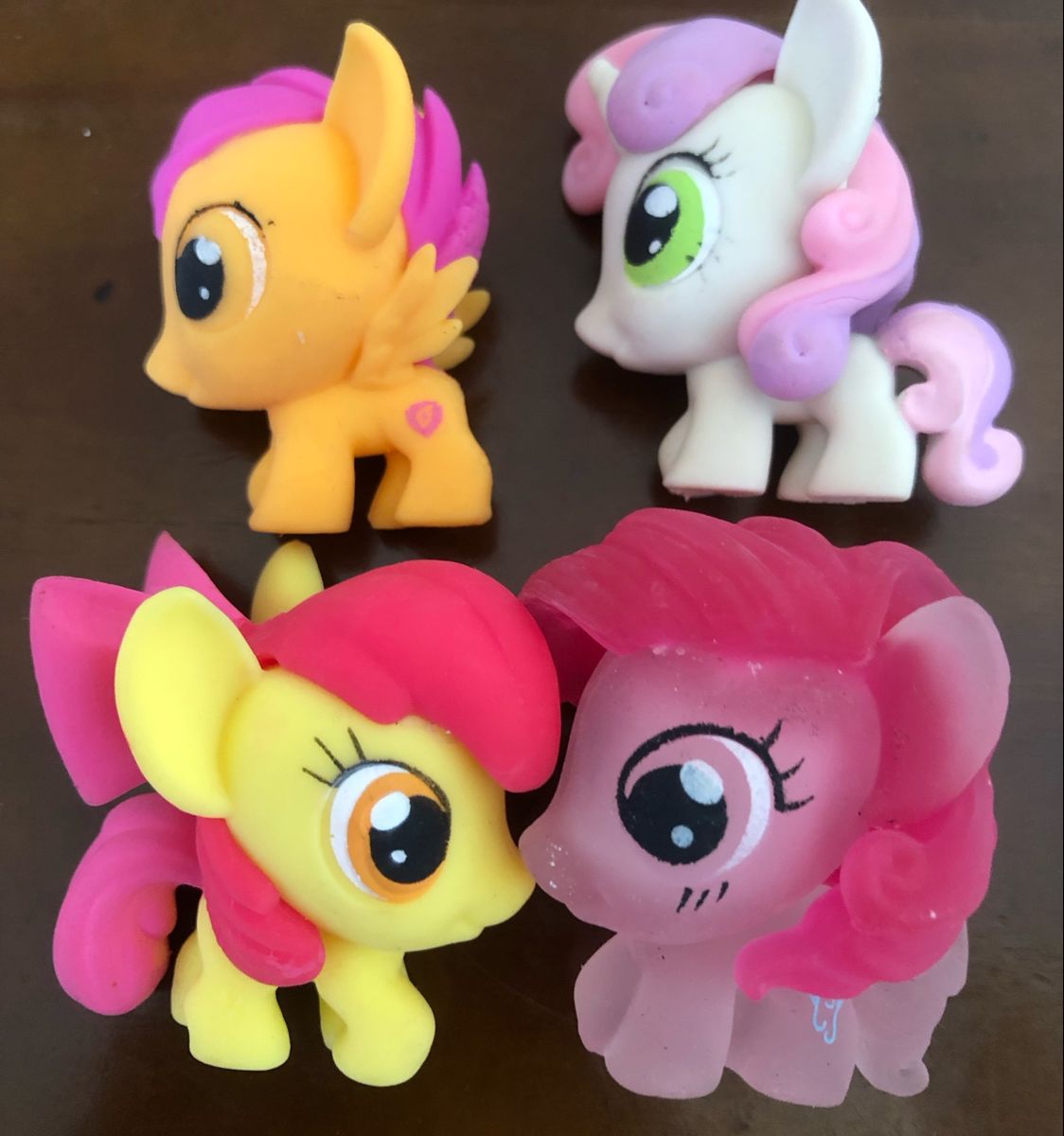 Lote My Little Pony Squishy Mane Six Pinkie Scootaloo Sweetie Belle ...