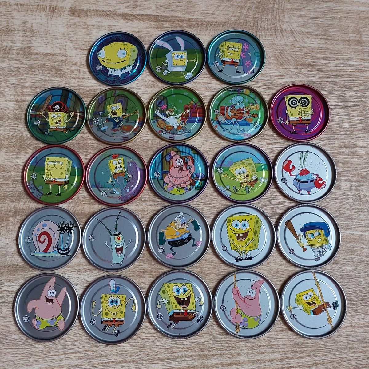 Lote Tazos Titanium - Coleção Bob Esponja Elma Chips 2004 | Cacareco ...