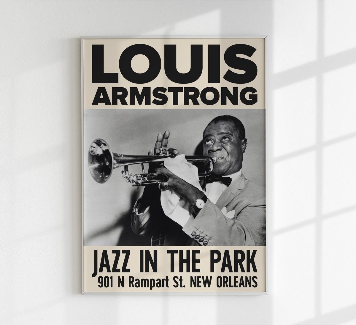 Louis Armstrong Jazz Concert Poster | Item de Decoração Barbarela Nunca ...