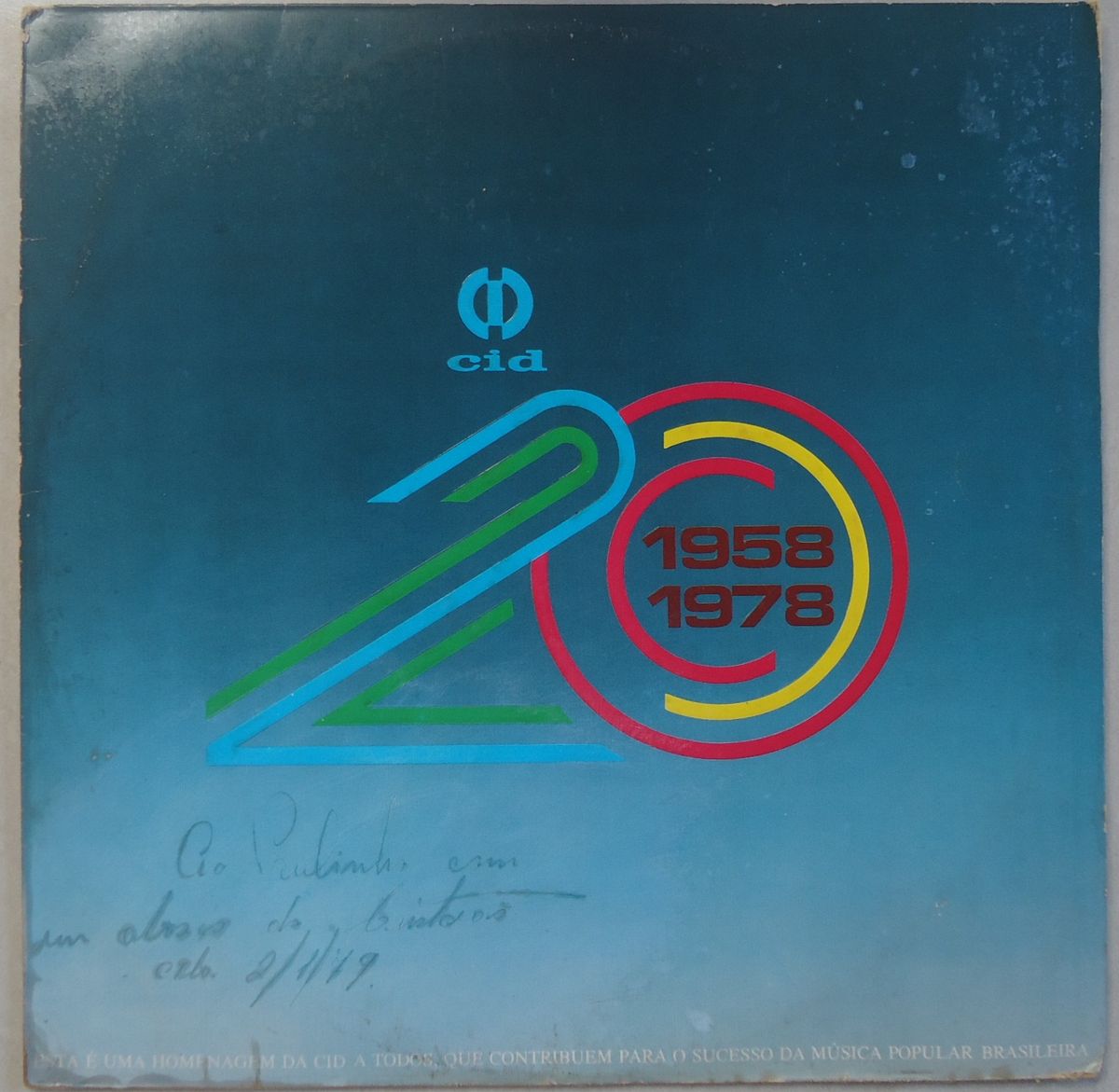 Lp Cid 20 Anos 1958 a 1978, Disco de Vinil Promocional | Item de Música Cid Usado 66864336 | enjoei
