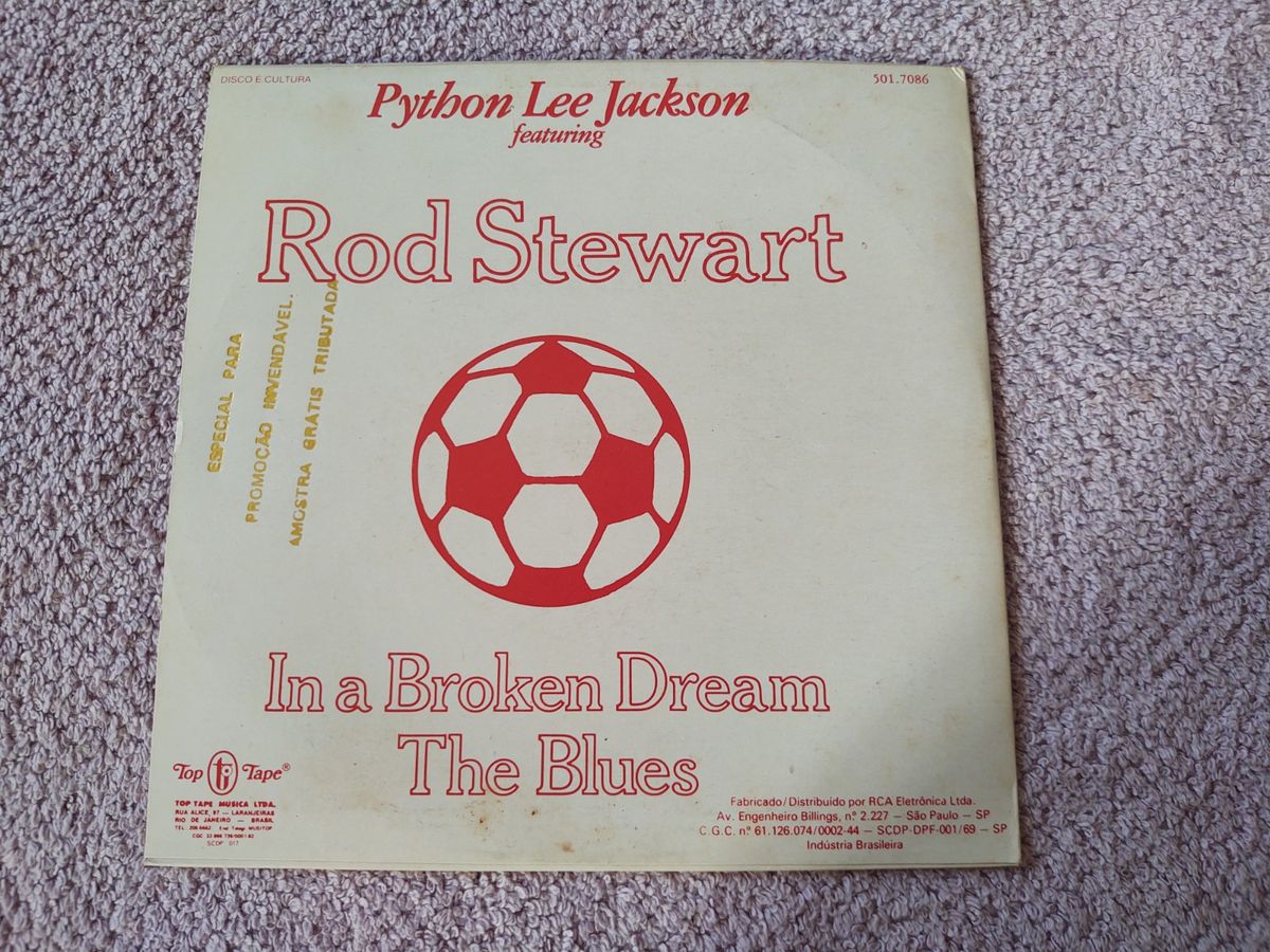 Lp Compacto Vinil Python Lee Jackson Feat.rod 1981 Stewart | Item de Música Top Tape 501.7086 ...