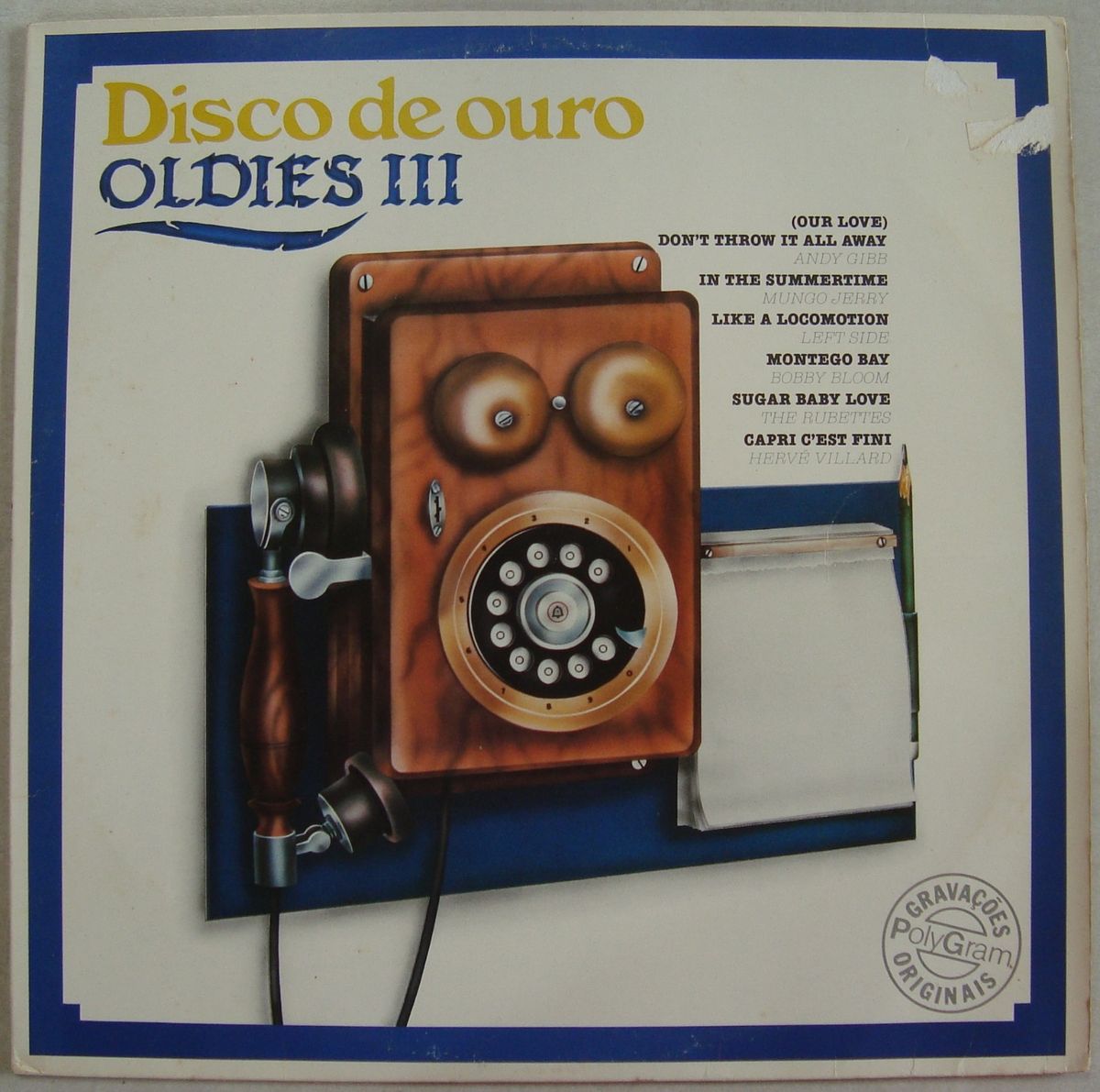 Lp Disco de Ouro 1985 Oldies Iii, Disco de Vinil Coletânea | Móvel p ...