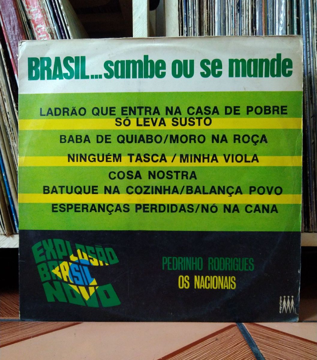 Lp - Disco de Vinil - Brasil... Sambe Ou Se Mande - Pedrinho Rodrigues Os Nacionais | Item de ...