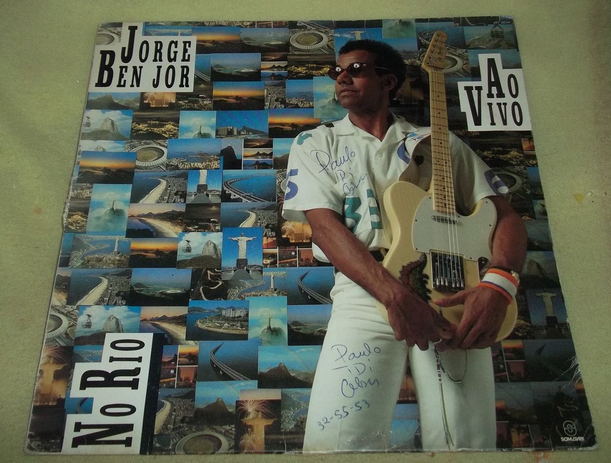 Lp Disco de Vinil Jorge Ben Jor - Ao Vivo - No Rio | Item de Música Disco De Vinil Usado ...
