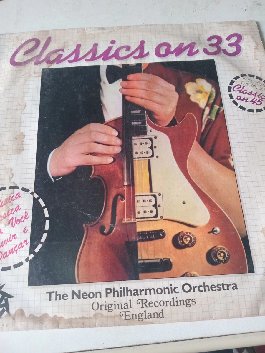 Lp Disco Vinil - Classics On 33 - The Neon Philharmonic Orchestra ...