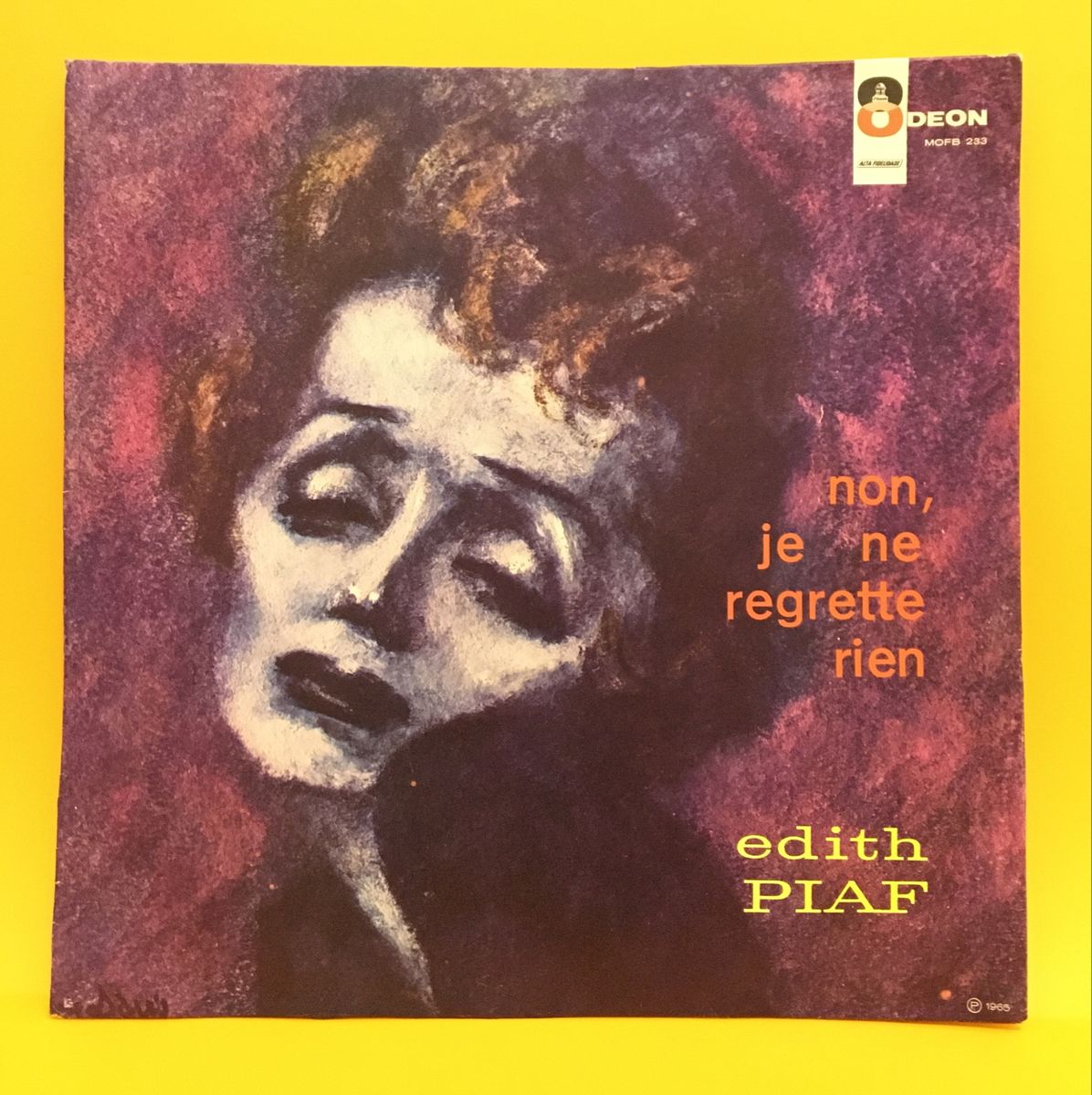 Lp Disco Vinil Edith Piaf Non, Je Ne Regrette Rien | Item de Música ...