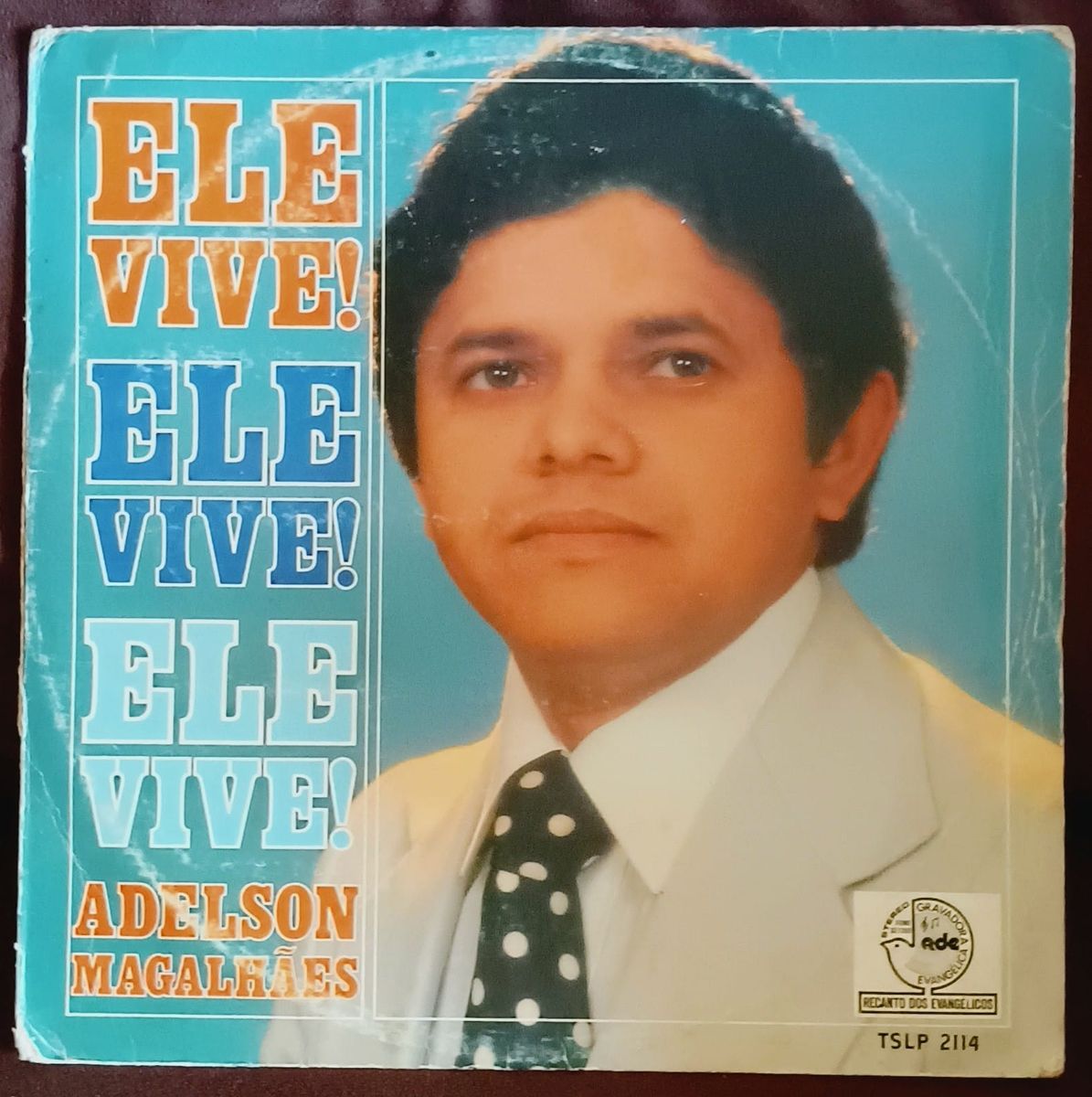 Lp Disco Vinil Gospel Evangélico Adelson Magalhães - Ele Vive | Item de ...