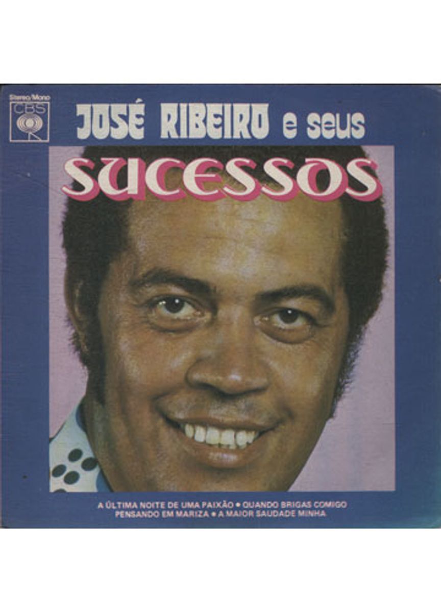 Lp Mpb José Ribeiro e Seus Sucessos - 1974 *compacto* | Produto Vintage ...