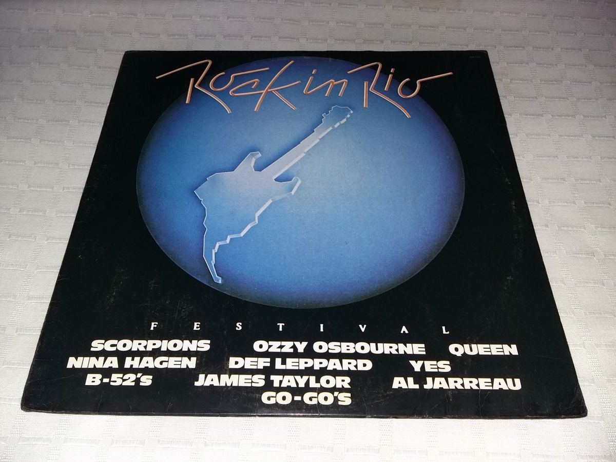 Lp Rock In Rio - Queen, Scorpions, Yes, Ozzy Osbourne, James Taylor e ...