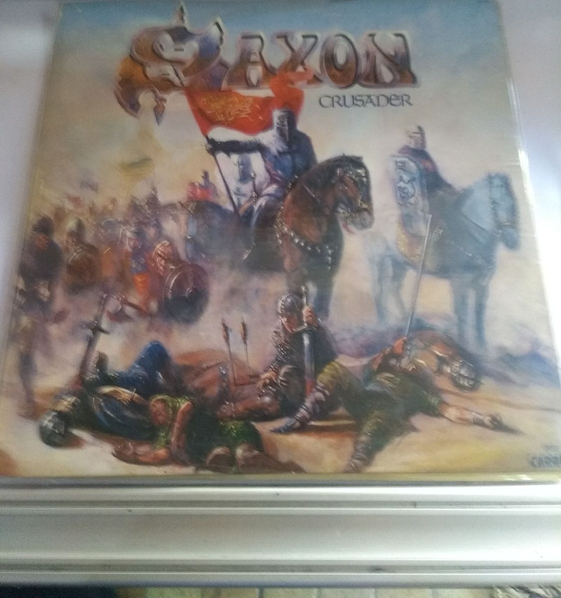 Lp Saxon , Disco de Vinil Saxon, Crusader | Item de Música Quintal Do ...
