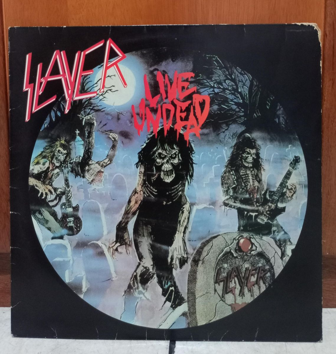 Lp Slayer Live Undead 1ºed Press Brasil 1984 Lp 12" Vinil Thrash Metal ...
