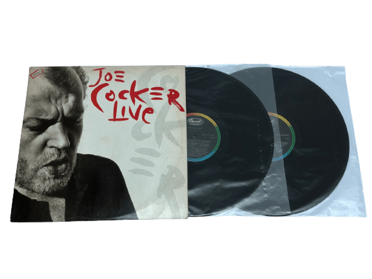 Lp Vinil Duplo Joe Cocker Live 1990 | Item de Música Vinil Usado ...