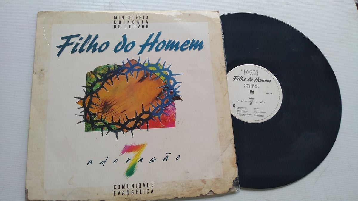 Lp Vinil Evangélico - Filho do Homem - Adoração 7 - Comunidade ...