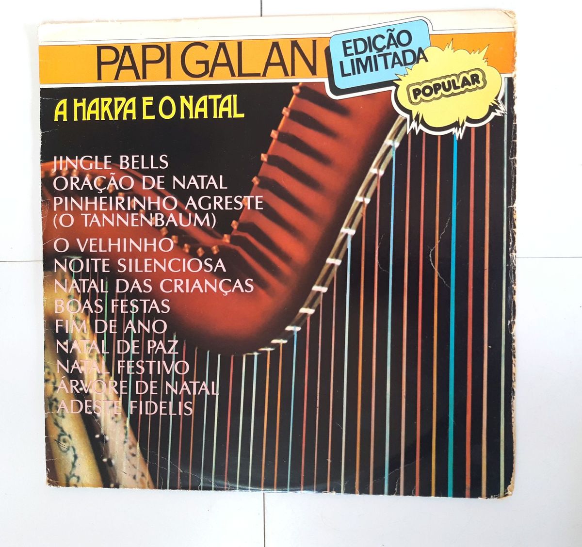 Lp Vinil Papi Galan - Harpa e O Natal - 1978 - Vintage - Coleção e Uso ...