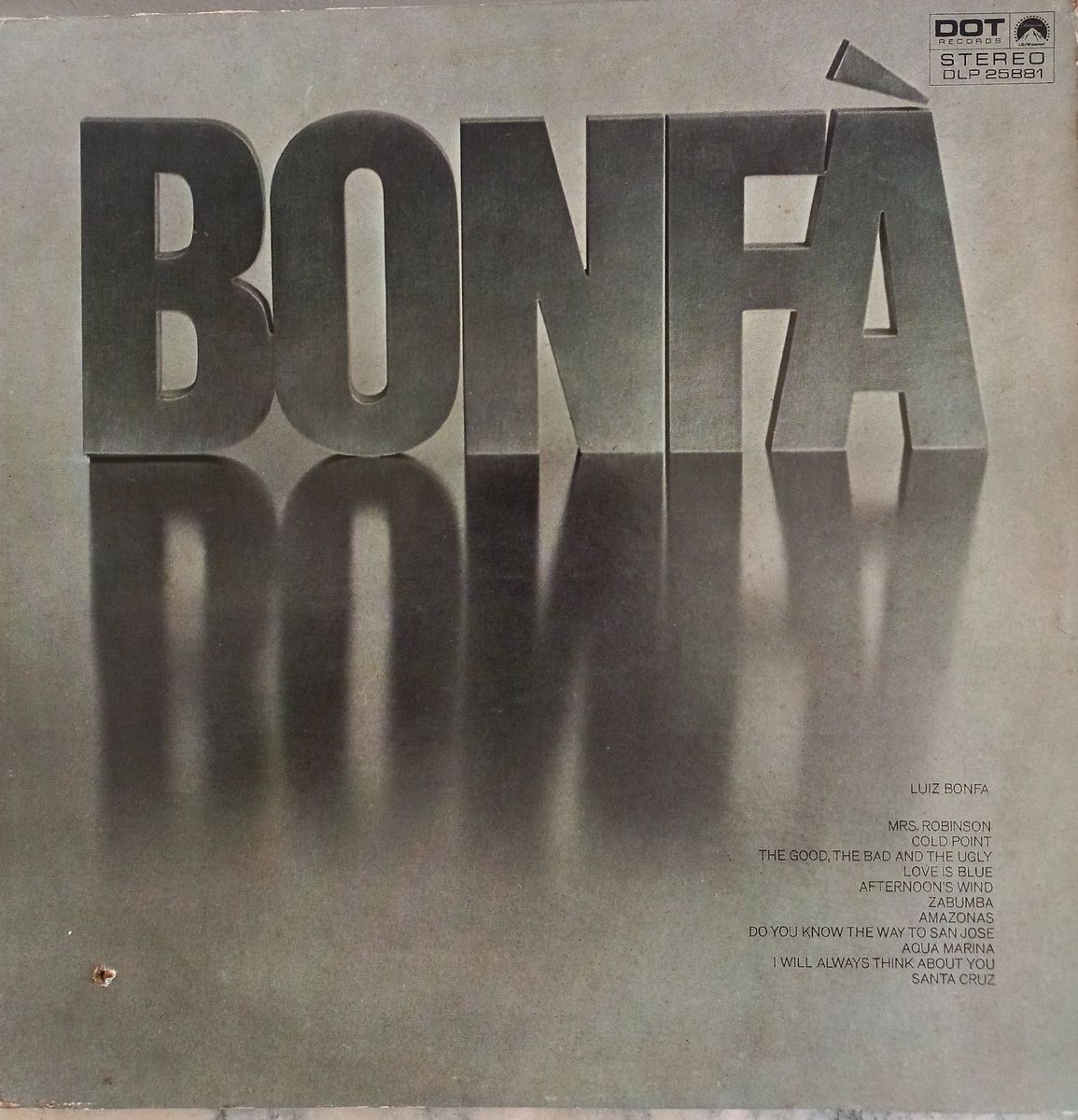 Lp Vinil Raro Bonfá Luiz Bonfá 1968 Importado Usa Gravadora Dot Records ...