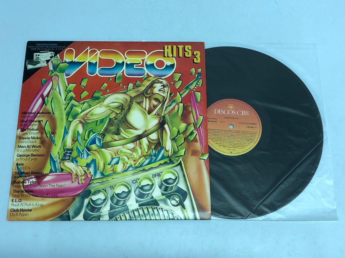 Lp Vinil Video Hits Volume 3° Cbs Stereo 1983 | Item de Música Usado ...