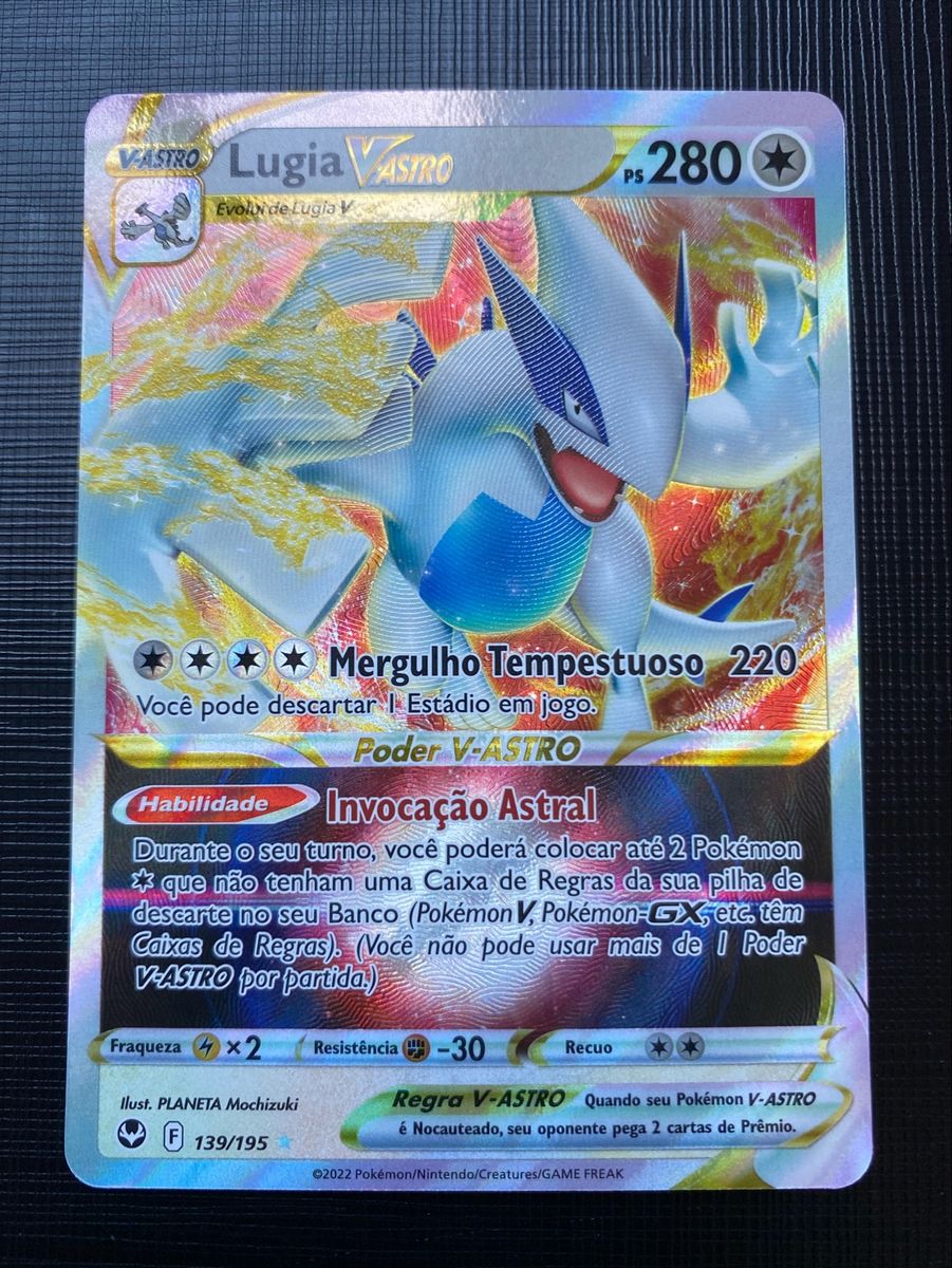 Lugia V Astro Carta Pokemon | Item Infantil Copag Nunca Usado 78807883 | enjoei