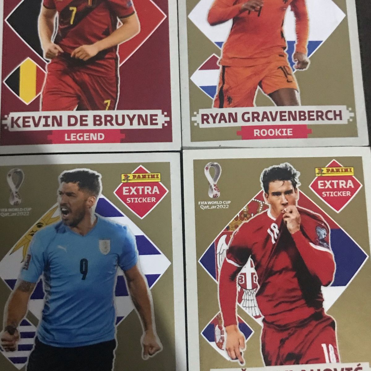 Luís Suares ,ryan Gravenberch,dusan Vlahovic Golds e Kevin de Bruyne ...