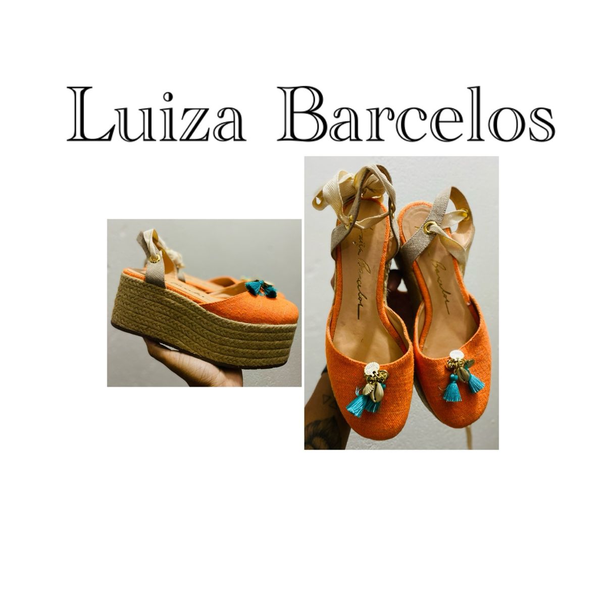 Luiza Barcelos | Rasteira Feminina Luiza Barcelos Nunca Usado 101078608 ...