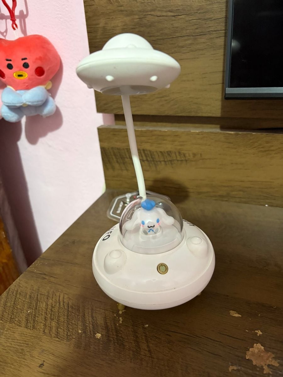 Luminária Cinnamoroll Ufo Recarregável | Móvel p/ Iluminação Sanrio ...