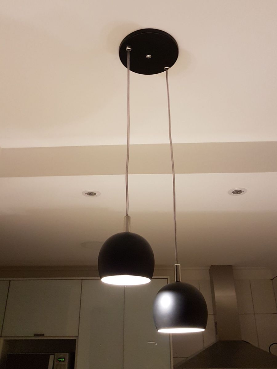 Lustre Pendente Preto | Móvel p/ Iluminação Usado 25389890 | enjoei