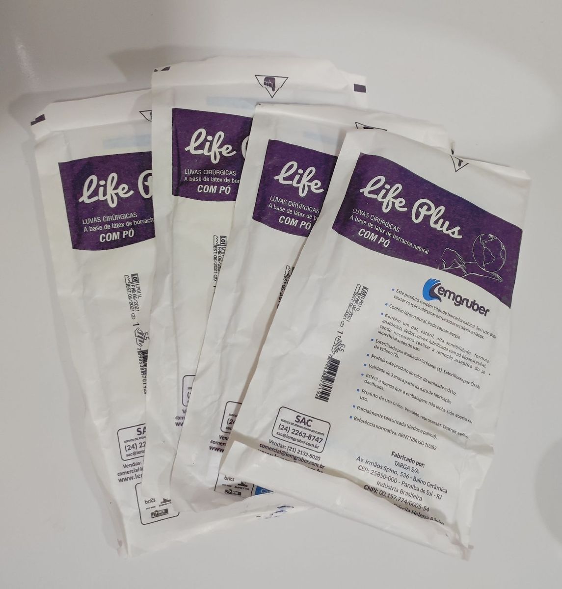 Luva Cirurgica Life Plus Pequena | Cacareco Life Plus Nunca Usado ...