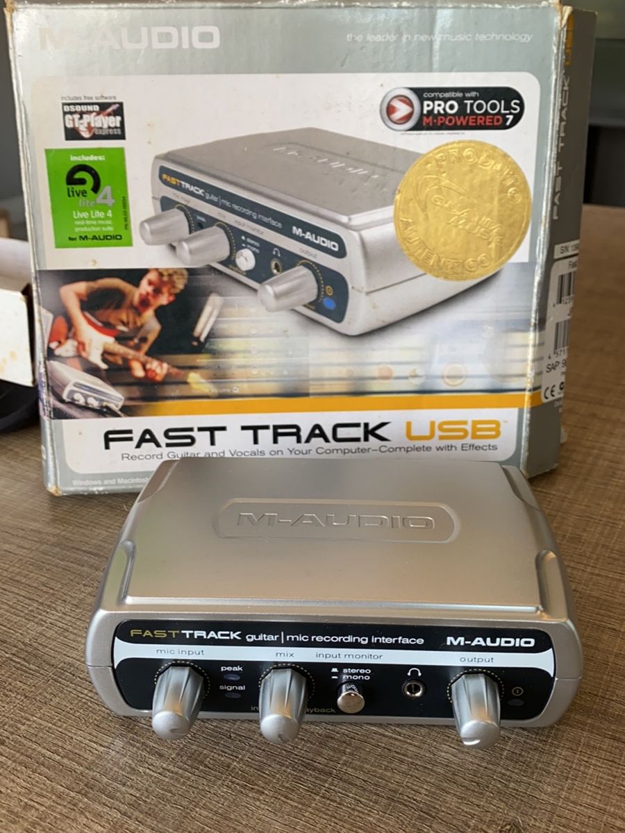 M Audio Fast Track Usb Interface | Item de Música M Audio Usado ...