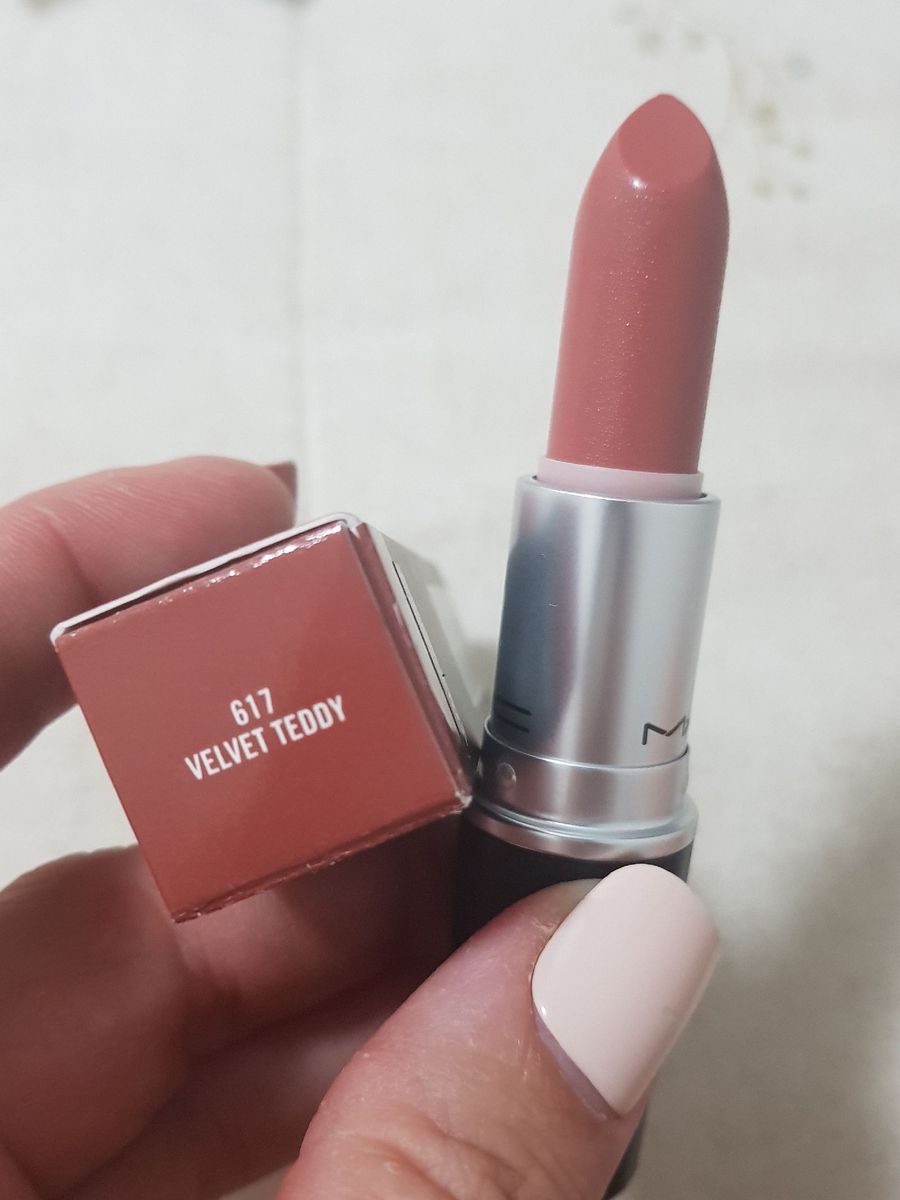 Mac Batom Matte 617 Velvet Teddy | Maquiagem Feminina Mac Nunca Usado ...