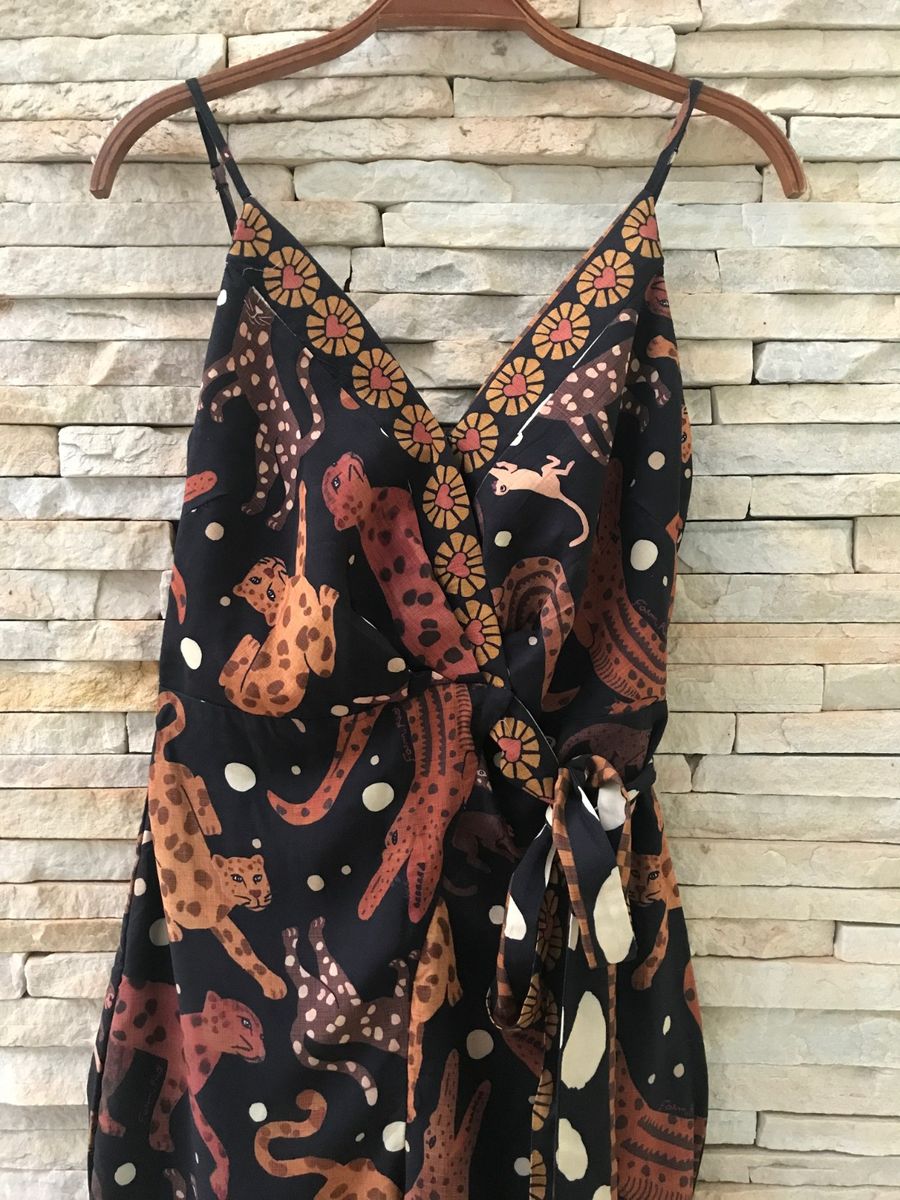 Macacão Farm Onça, Macaco, Jacaré | Macacão Feminino Farm Nunca Usado ...