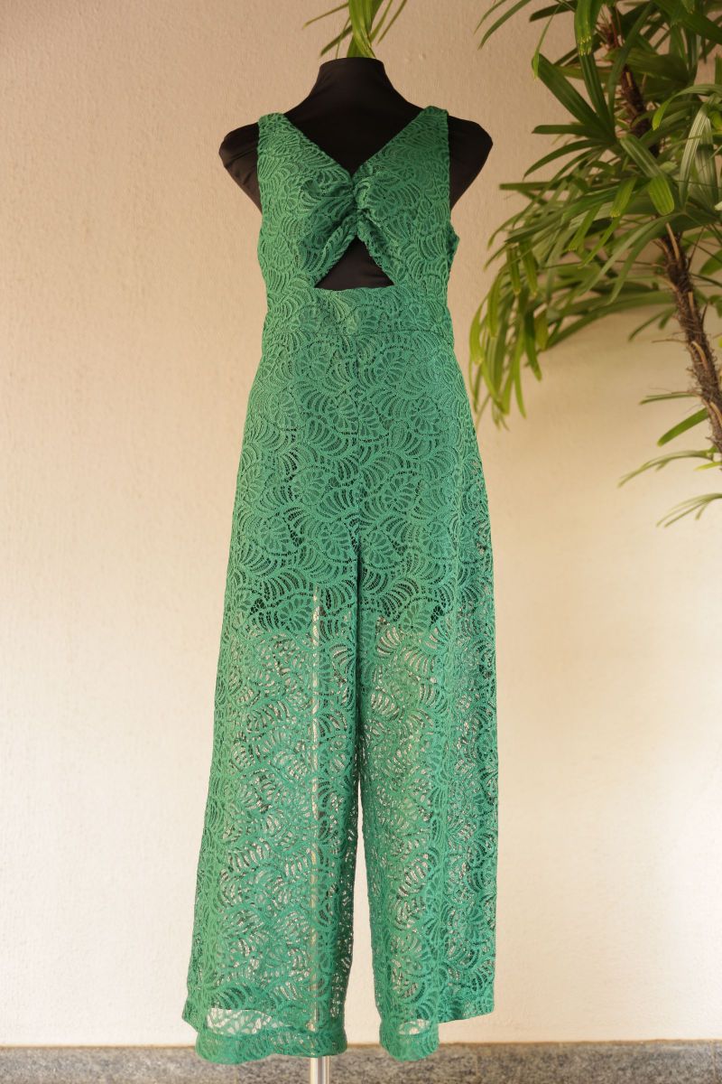 Macacão Renda Verde | Macacão Feminino Gule Gule Novo 37436264 | enjoei