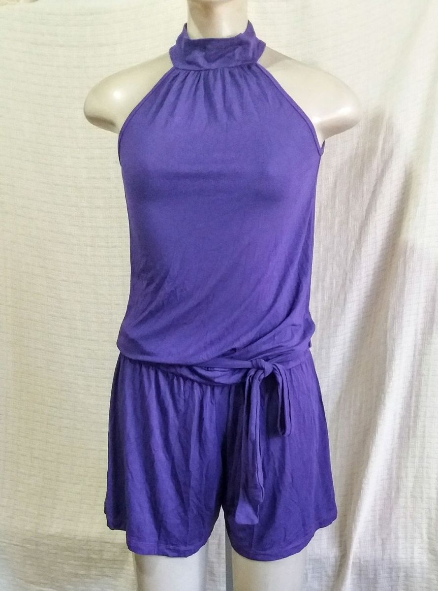 Macaco Roxo | Macacão Feminino Nunca Usado 18809400 | enjoei