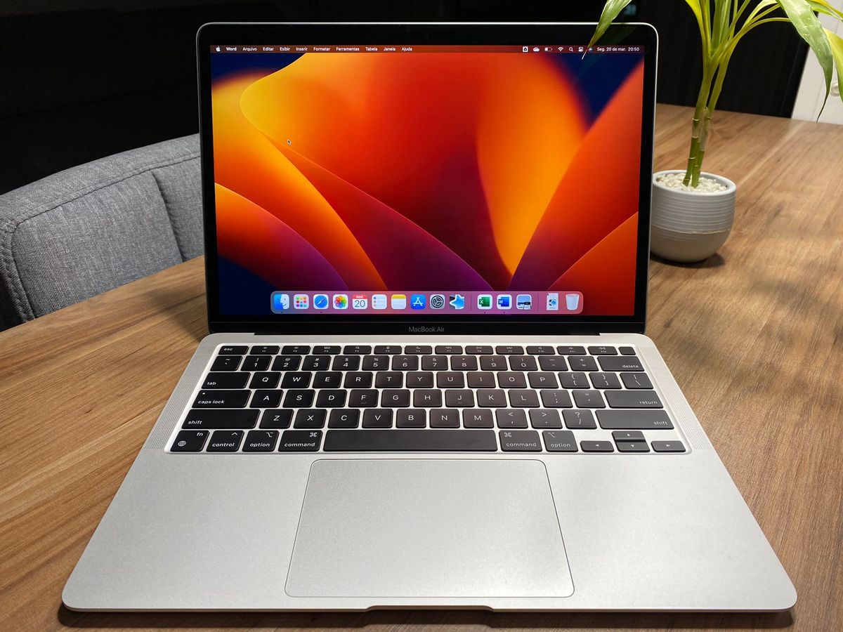 Apple Macbook Air (13 Polegadas, 2020, Chip M1, 256 Gb de Ssd, 8 Gb de Ram) - Prateado ...