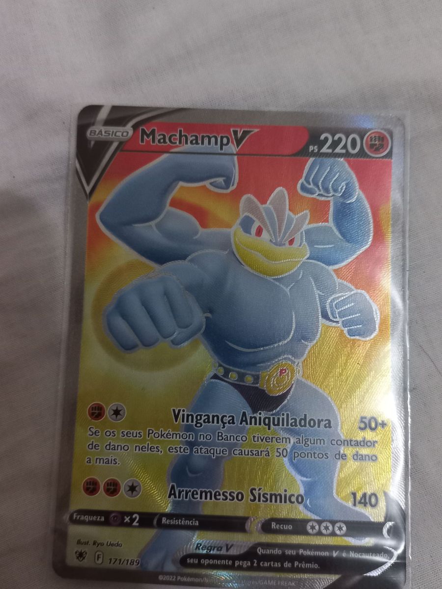 Machamp V #171/189, Full Art, Holo Texturizada. | Produto Masculino ...