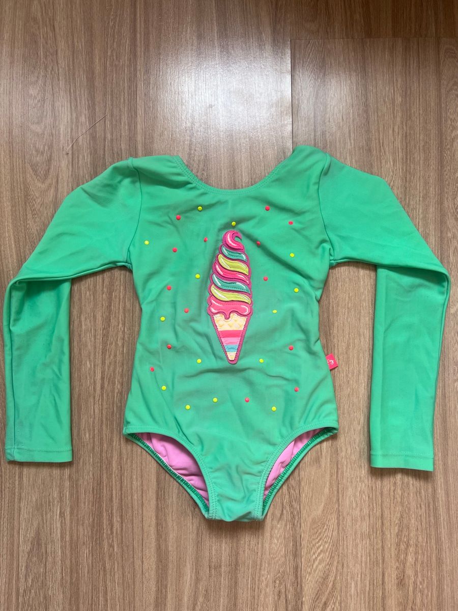Maiô / Biquíni / Body Ice Cream Siri Kids Manga Longa Tamanho 3 | Roupa ...