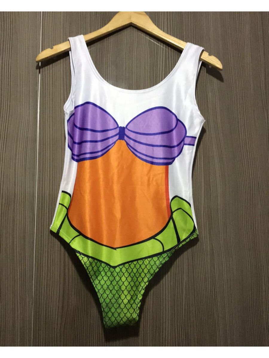 Maiô/body Estampa Sereia | Blusa Feminina Nunca Usado 30114319 | enjoei