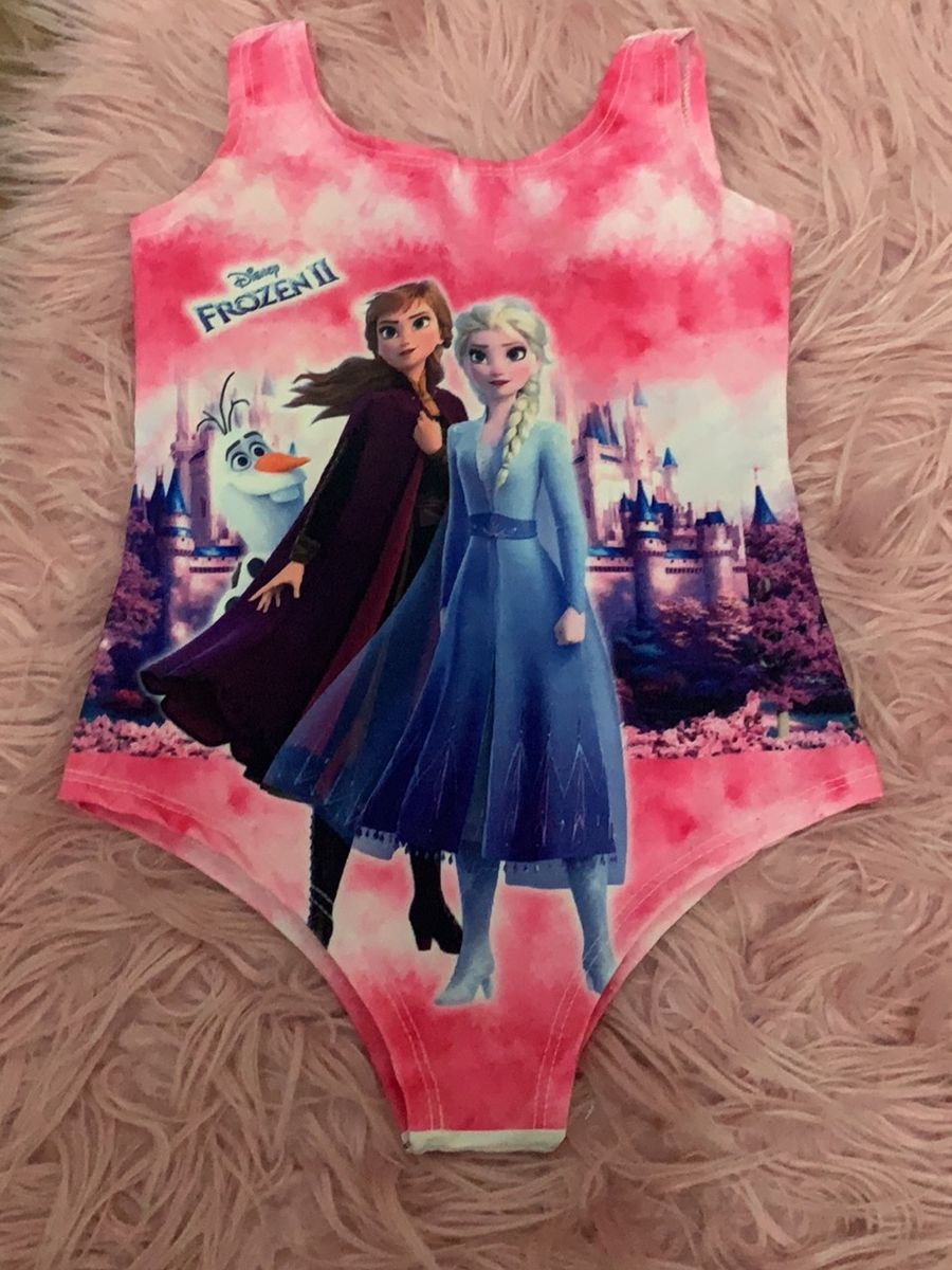 Maiô Colam da Frozen | Roupa Infantil para Menina Usado 68945888 | enjoei