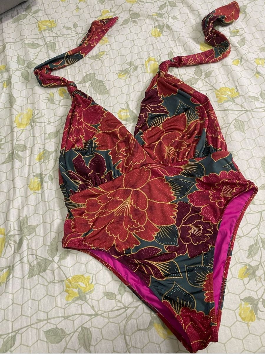 Maiô Farm Amarração | Moda Praia Feminina Farm Usado 70258525 | enjoei