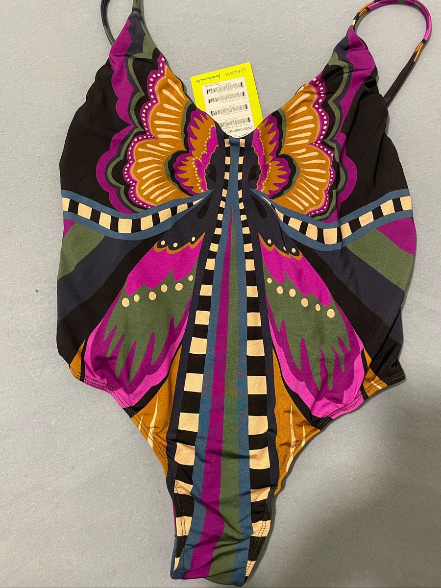 Maio Farm Borboleta | Moda Praia Feminina Farm Nunca Usado 73872421 ...
