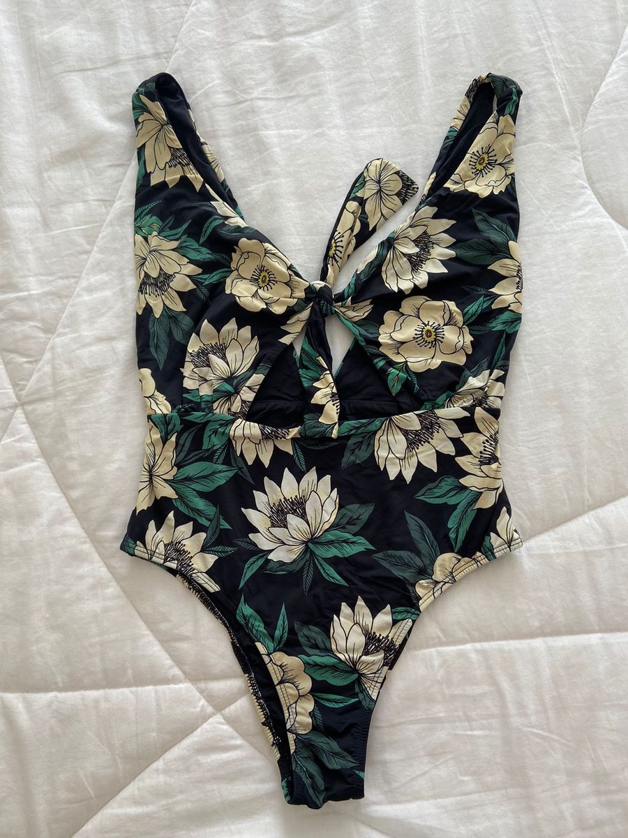 Maiô Farm Florido | Moda Praia Feminina Farm Usado 79972000 | enjoei