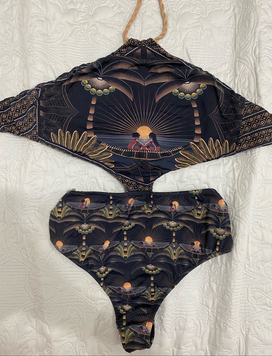 Maiô Farm Frente Única | Moda Praia Feminina Farm Usado 66129527 | enjoei