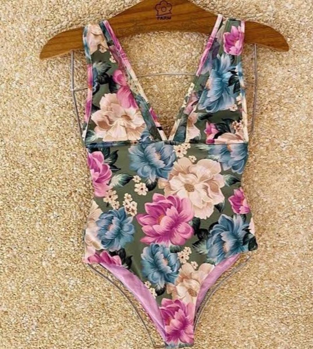 Maiô Farm Liz | Moda Praia Feminina Farm Usado 78325310 | enjoei