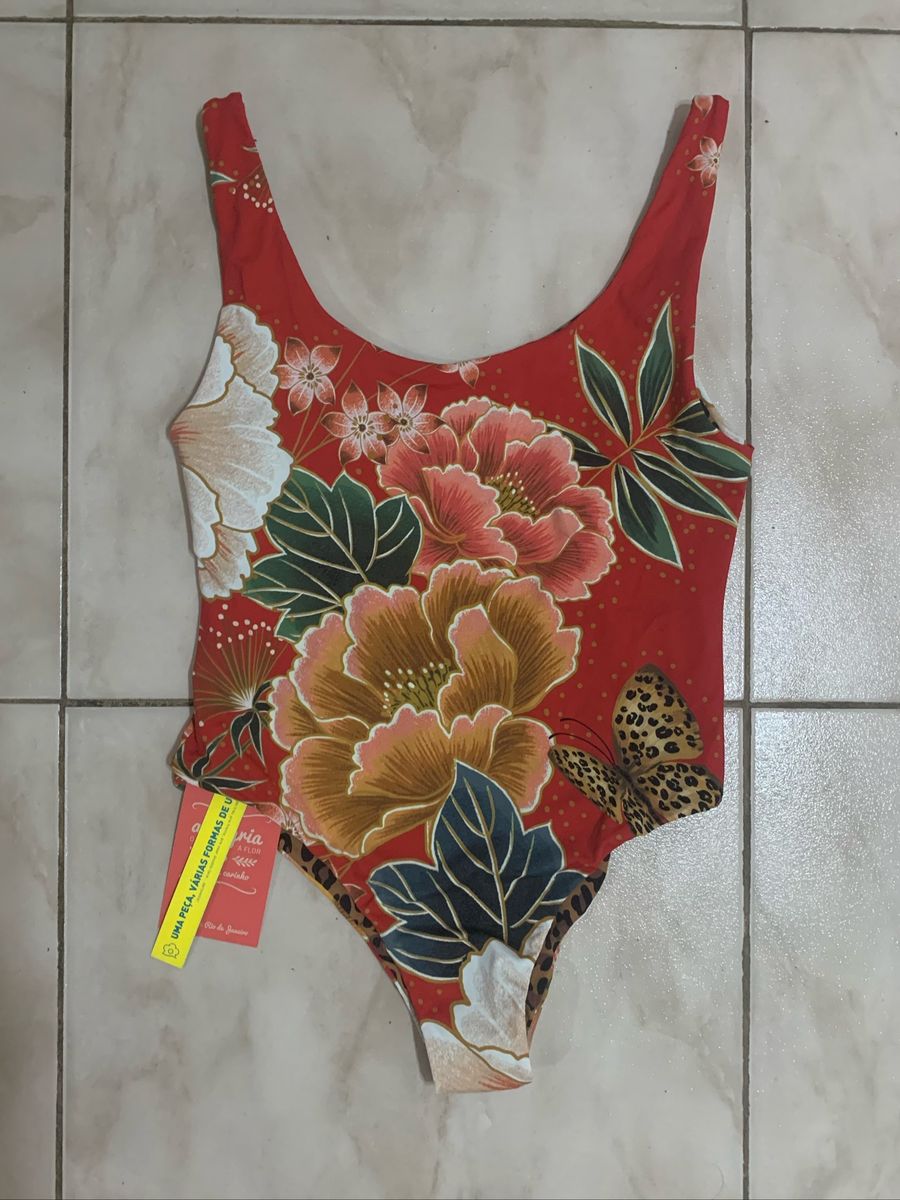 Maio Farm Novo e com Tag Na Embalagem Flora Sofia Dupla Face Oncinha ...