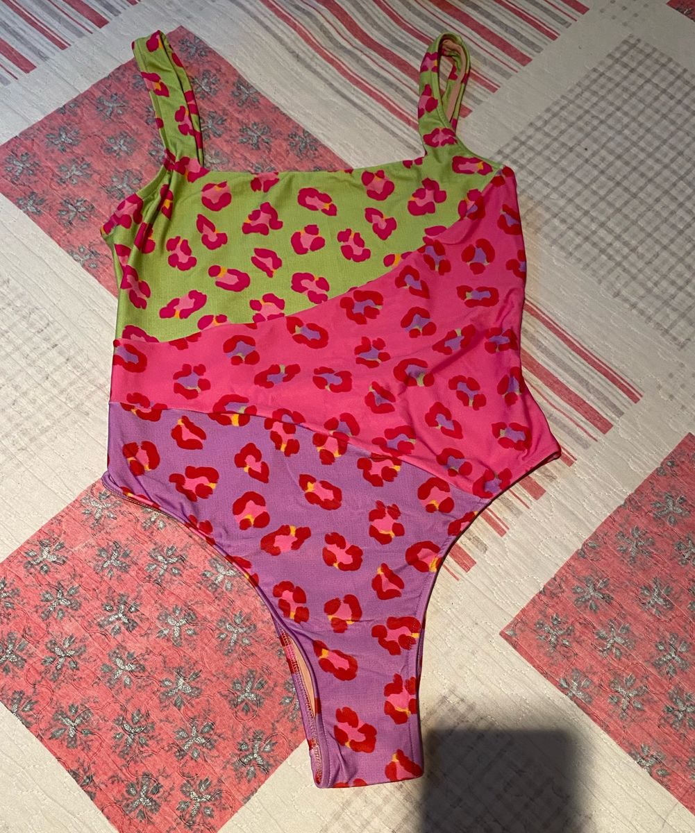 Maio Farm Onça | Moda Praia Feminina Farm Usado 78210306 | enjoei