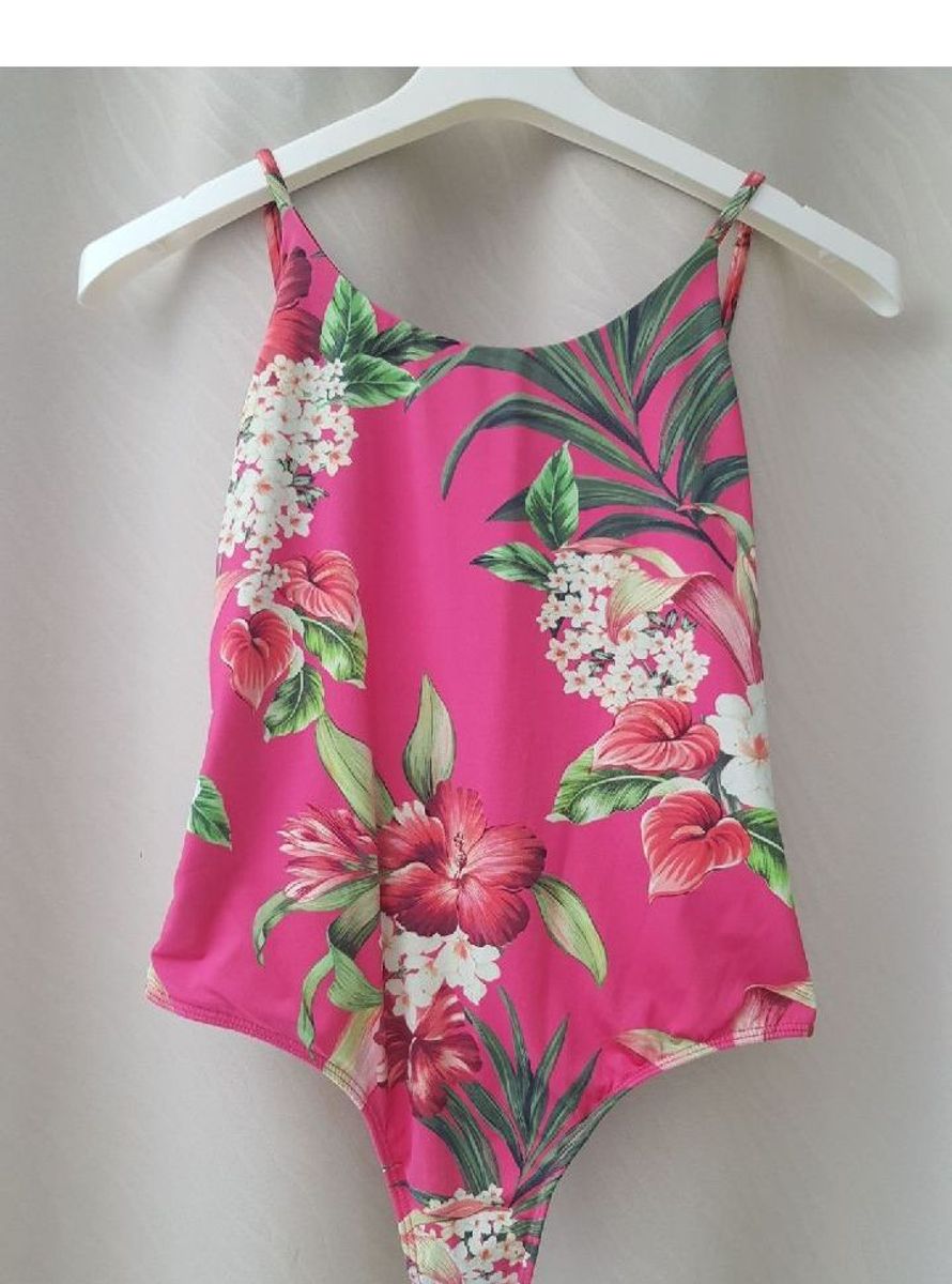 Maiô Farm Rosa | Moda Praia Feminina Farm Usado 84758340 | enjoei