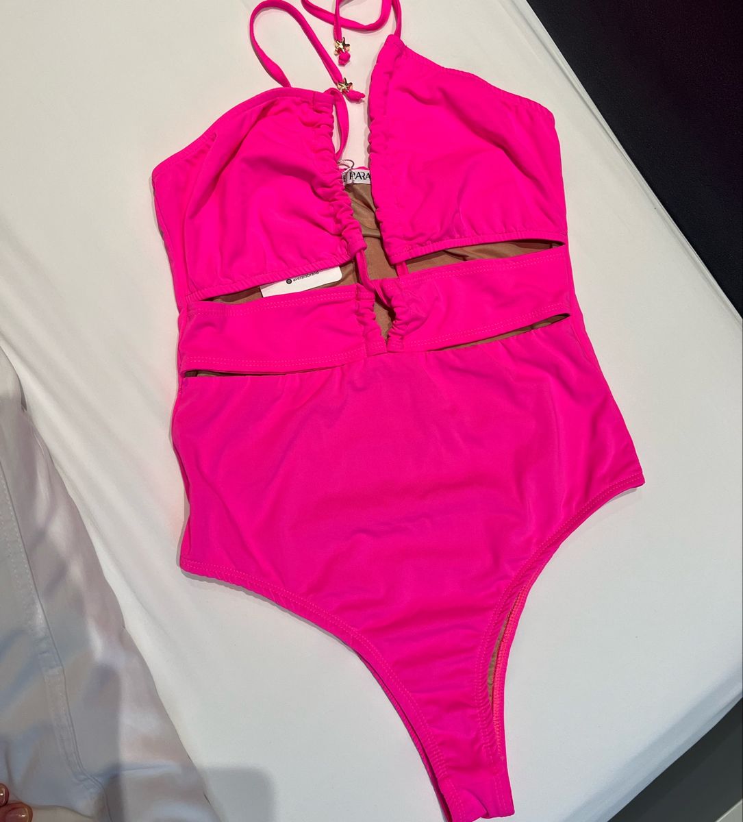 Maiô Pink Neon Ave Rara | Moda Praia Feminina Ave Rara Nunca Usado 81256905 | enjoei