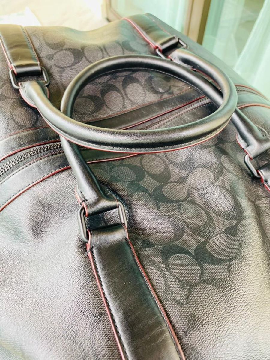 Mala de Mão Coach Voyager Duffle Original Confeccionada em Canvas com ...