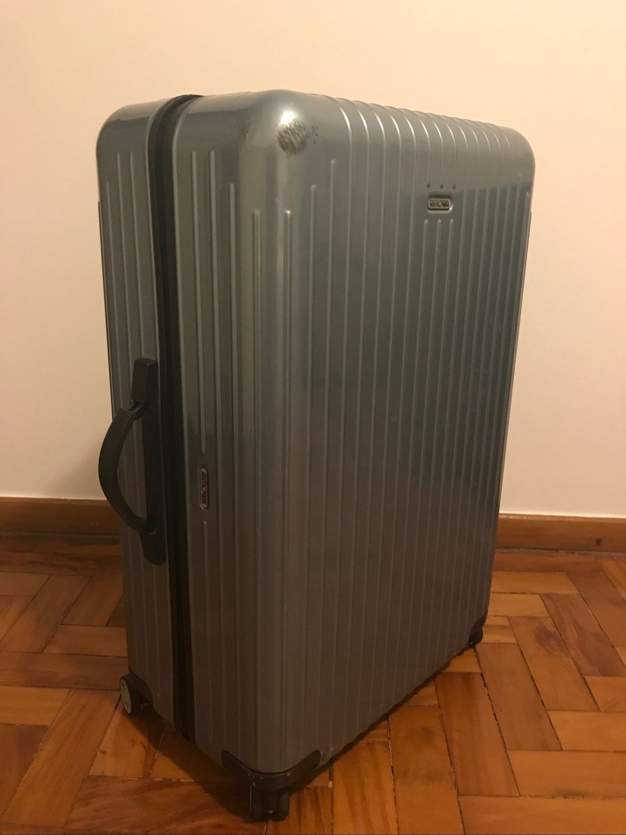 Mala de Viagem Grande Rígida Marca Rimowa Cor Azul | Mala Rimowa Usado ...