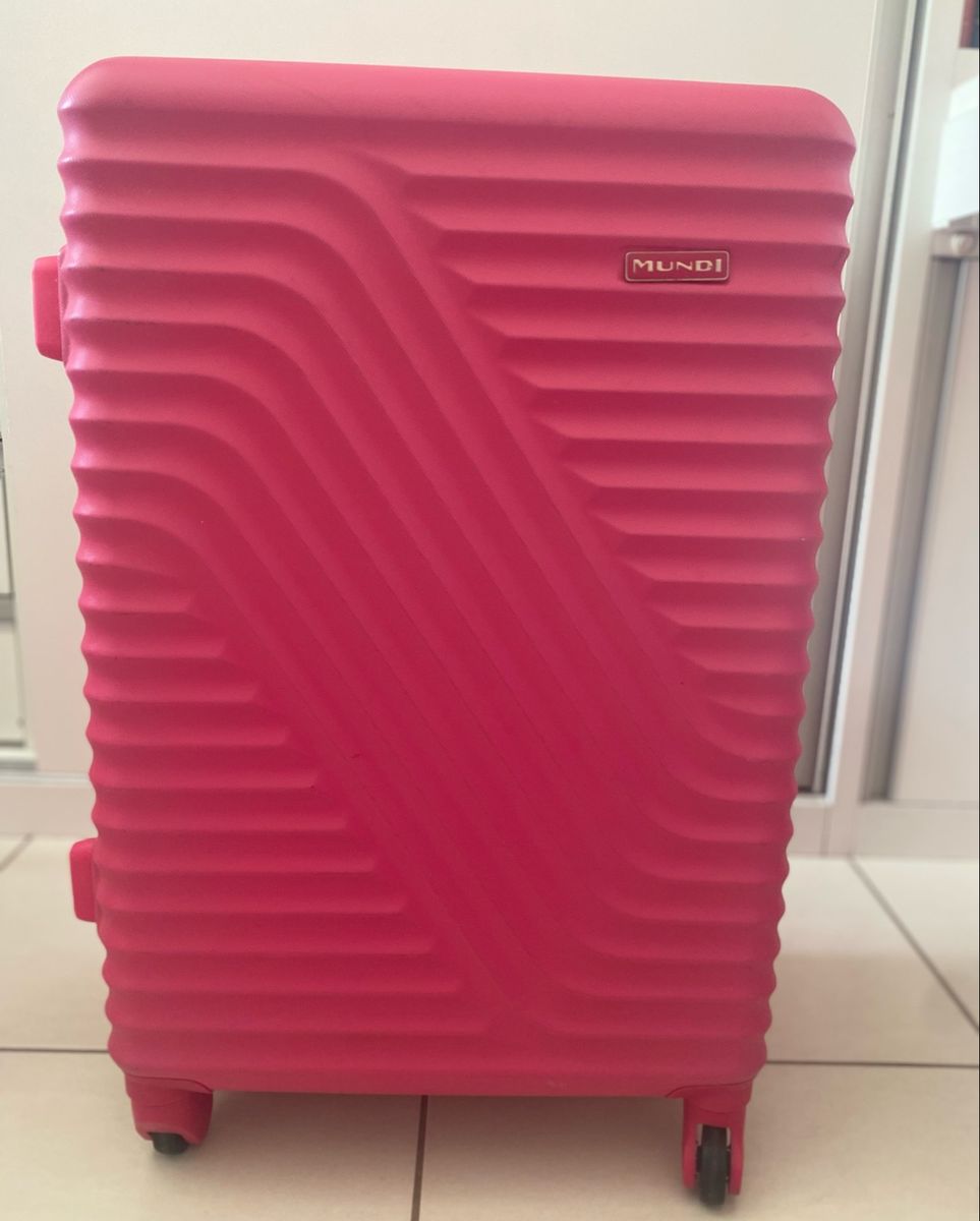 Mala de Viagem M Mundi Rodinhas com Giro 360 Rosa Pink | Mala Mundi ...